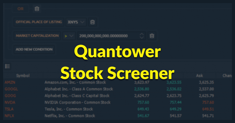 Quantower Stock Screener — Quantower Trading Platform